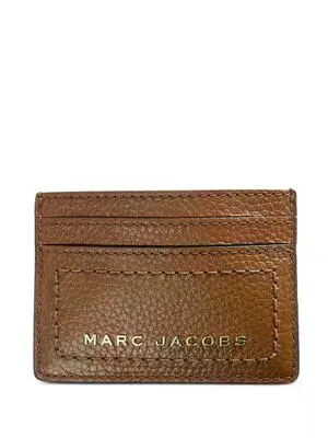 Marc Jacobs Logo-lettering Leather Card Holder - Brown
