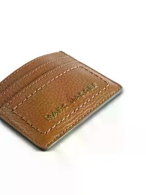 Marc Jacobs Logo-lettering Leather Card Holder - Brown