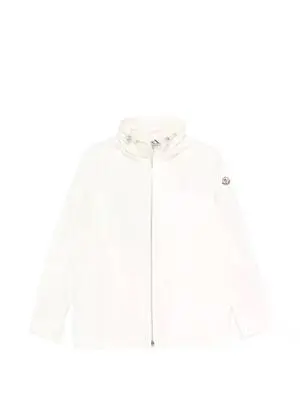 Moncler Enette Zip-up Short Parka Coat - Neutrals