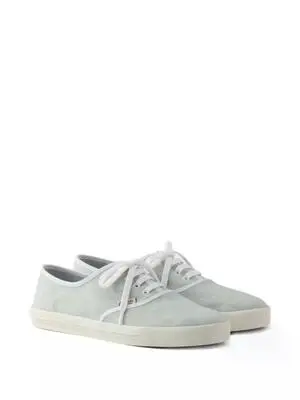 Prada Round-toe Lace-up Sneakers - Blue