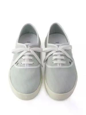 Prada Round-toe Lace-up Sneakers - Blue