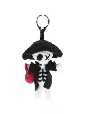 Alexander McQueen The Doll Artie Manta Crochet Charm - Black