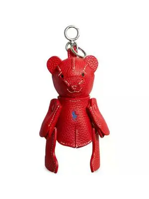 Polo Ralph Lauren Stitched Bear Keyring - Red