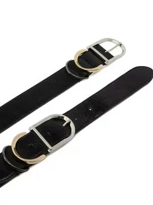 Pinko Oval-buckle Lambskin Belt
