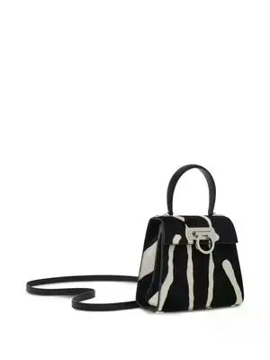 FERRAGAMO Zebra-print Top-handle Tote Bag