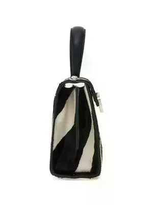 FERRAGAMO Zebra-print Top-handle Tote Bag