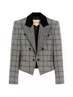 Valentino Garavani Double-breasted Check Jacket