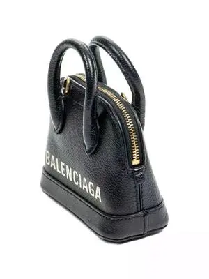 Balenciaga Ville Logo-print Mini Tote - Black