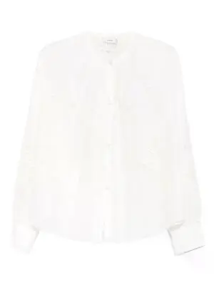 FORTE_FORTE Floral-embroidered Blouse