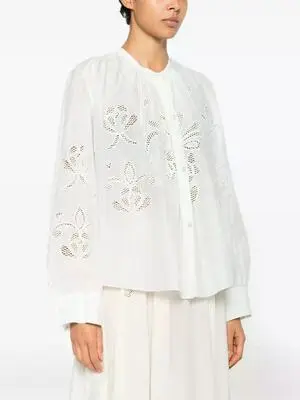 FORTE_FORTE Floral-embroidered Blouse