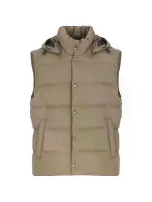 MONTECORE Quilted Wool Vest With Hood