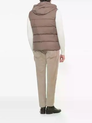 MONTECORE Quilted Wool Vest With Hood