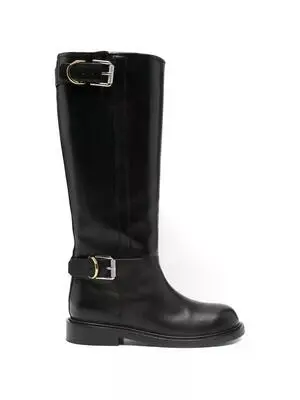 Givenchy Buckled Leather Boots