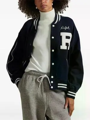 Polo Ralph Lauren Logo-appliqué Striped Jacket - Blue