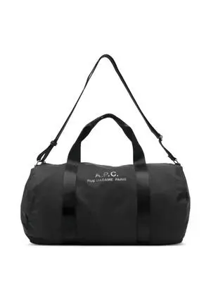 A.p.c. Logo-print Duffle Bag - Black
