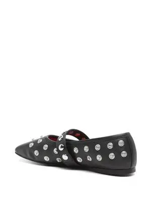 Stella McCartney Ryder Stud-embellished Ballet Flats - Black