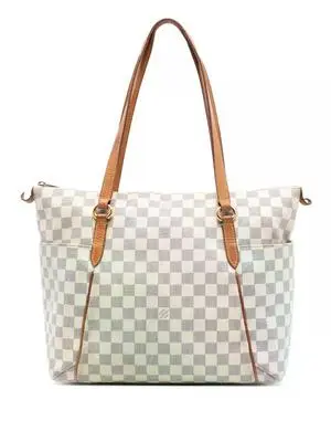 LOUIS VUITTON 2013 Damier Azur Totally Mm Tote Bag - White