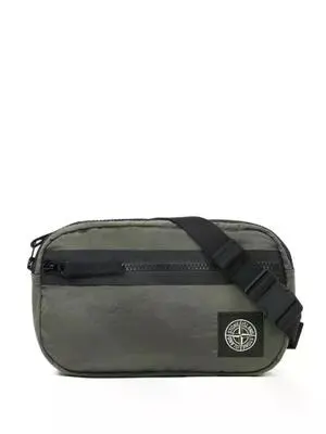 Stone Island Logo-patch Belt Bag - Green