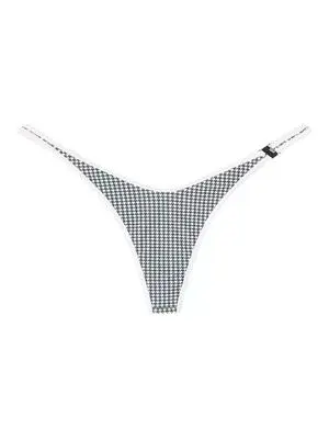 DIESEL® Houndstooth Bikini Bottom - White