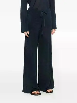P.a.r.o.s.h Drawstring-fastening Palazzo Pants - Blue