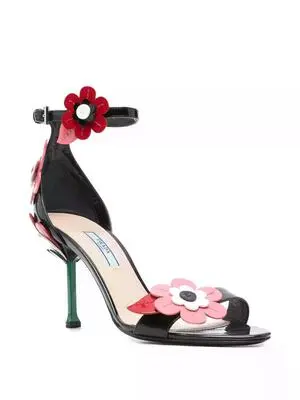 Prada Floral Stiletto Sandals