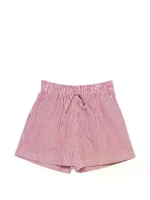 P.a.r.o.s.h Striped Pattern Shorts - Red