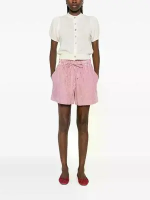 P.a.r.o.s.h Striped Pattern Shorts - Red