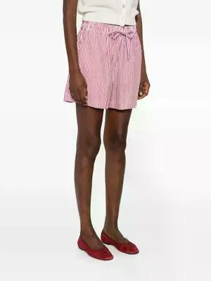 P.a.r.o.s.h Striped Pattern Shorts - Red