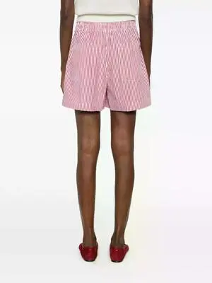 P.a.r.o.s.h Striped Pattern Shorts - Red