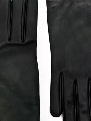 Saint Laurent Logo Leather Gloves