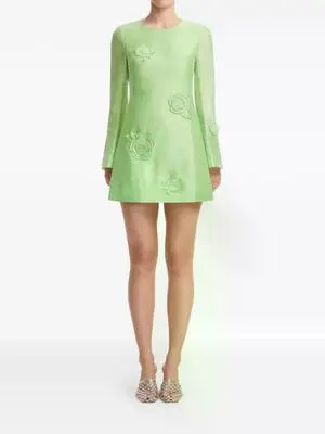 LEO LIN Appliqué-detailed Mini Dress