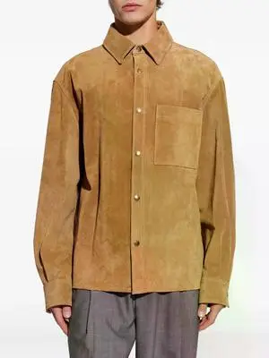 Alexander McQueen Button Leather Shirt