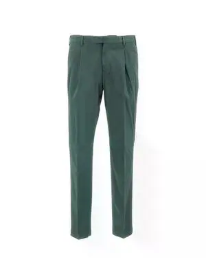 PT TORINO Pleated Trousers - Green