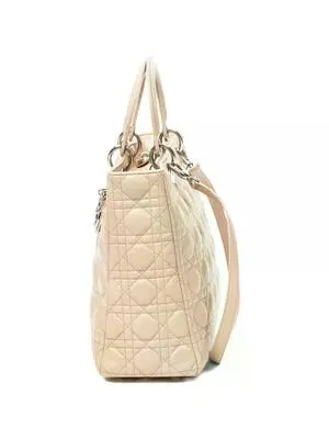 Dior Large Lady Handbag - Neutrals