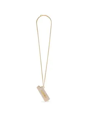 AMBUSH Lighter-case Pendant Necklace - Gold