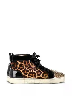 CHRISTIAN LOUBOUTIN Lou Spike Orlato High-top Sneakers - Black