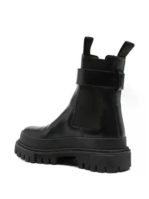 Dolce & Gabbana Logo-strap Chelsea Boots - Black
