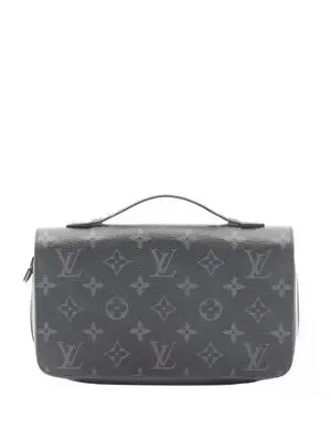 LOUIS VUITTON 2010-2026 Monogram Eclipse Zippy Xl Wallet Long Wallets - Black
