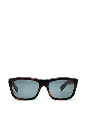Chrome Hearts Tortoiseshell Rectangle Sunglasses - Brown