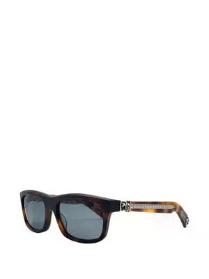 Chrome Hearts Tortoiseshell Rectangle Sunglasses