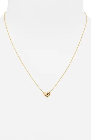 Monica Vinader Infinity Heart Pendant Necklace - 18ct Gold Vermeil