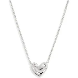 Monica Vinader Infinity Heart Pendant Necklace - Sterling Silver