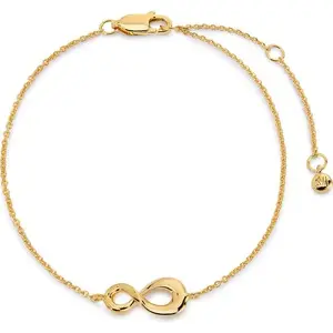 Monica Vinader Infinity Chain Bracelet - 18ct Gold Vermeil