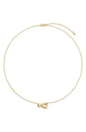 Monica Vinader Infinity Pendant Necklace - 18ct Gold Vermeil