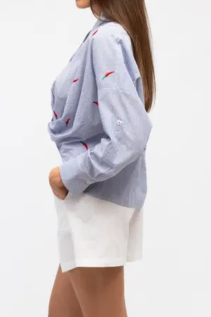 LABEL OF LOVE Alesia Embroidered Shirt