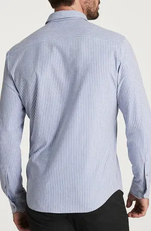 34 Heritage Stripe Button-up Shirt - Blue