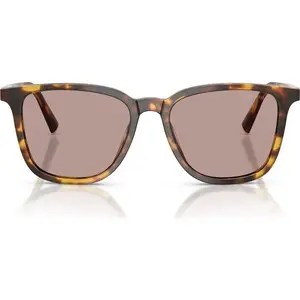 Miu Miu 53mm Square Frame Sunglasses - Honey Havana/light Purple