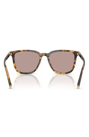 Miu Miu 53mm Square Frame Sunglasses - Honey Havana/light Purple