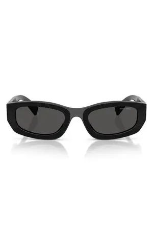 Miu Miu Irregular Sunglasses - Black/dark Grey