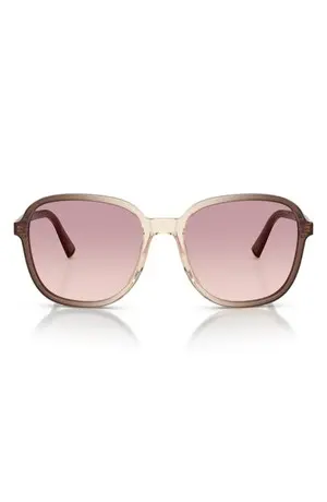 Miu Miu 58mm Polarized Pillow Sunglasses - Brown Gradient/brown/violet